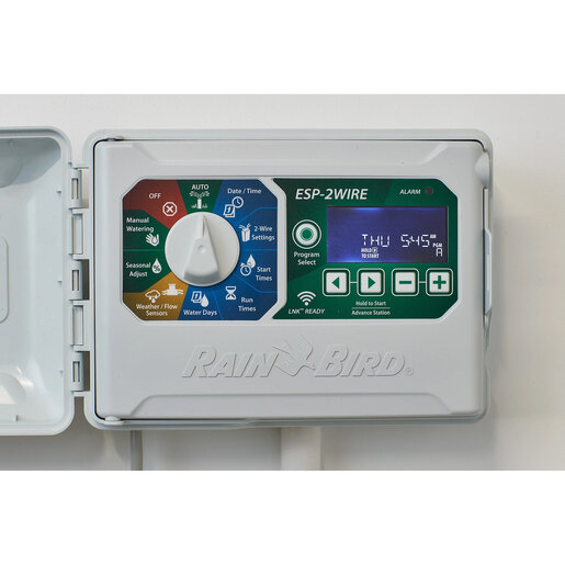 Rain Bird ESP-2WIRE Controller 50 Station Capacity Cabinet w/ Door Wall Mount Plastic 120VAC ...